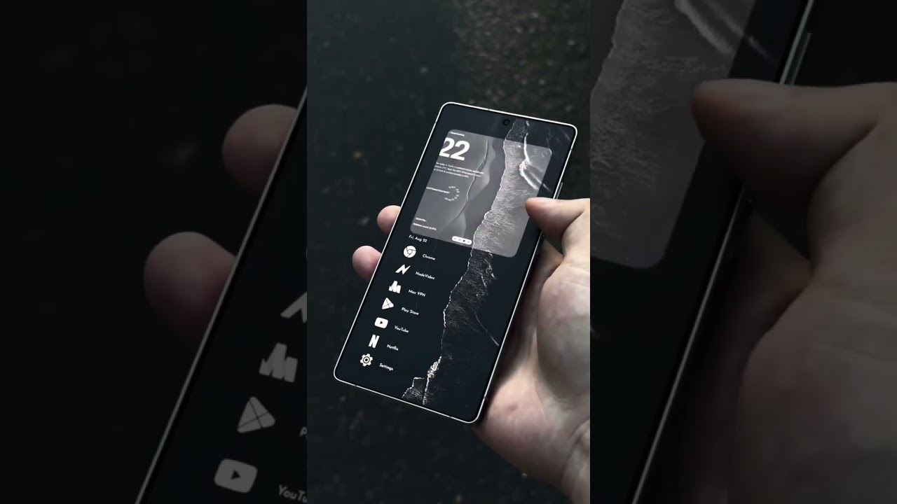 Sleek Minimal Dark Theme for Samsung S25 Ultra 🖤 | Clean Android Homescreen Showcase| @Active.create