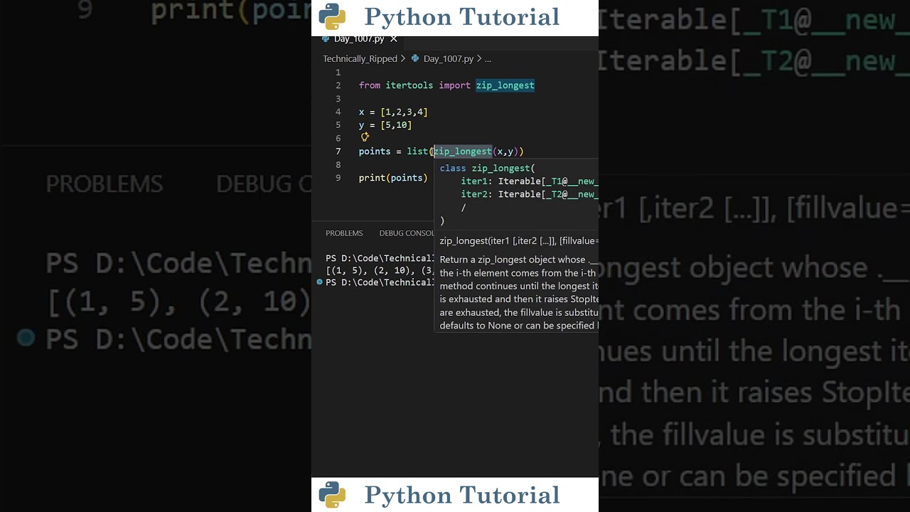 When Zip Fails Use Zip Longest | Python Tutorial