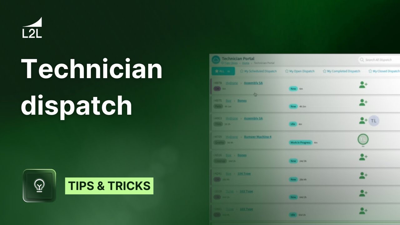 Technician Dispatch Portal - Tips & Tricks