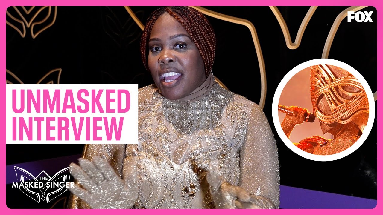 Unmasked Interview: Harp / Amber Riley | Season 8 FINALE | The Masked Singer