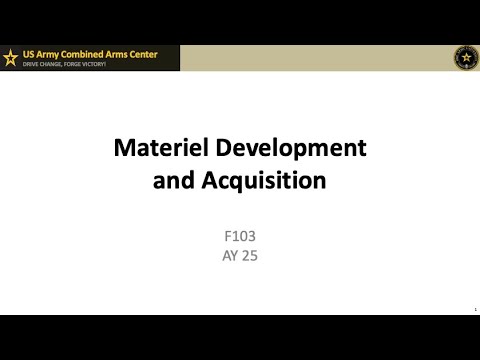 AY25 F103 Defense Acquisition System