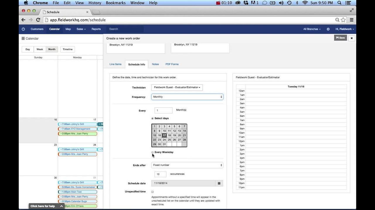 add a pdf to work order