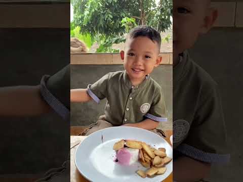 Cara buat eskrim brownies #shorts #eskrim
