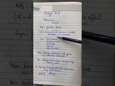 Benign #english #vocabulary #upsc #cuet #govtexam #ssc #synonyms