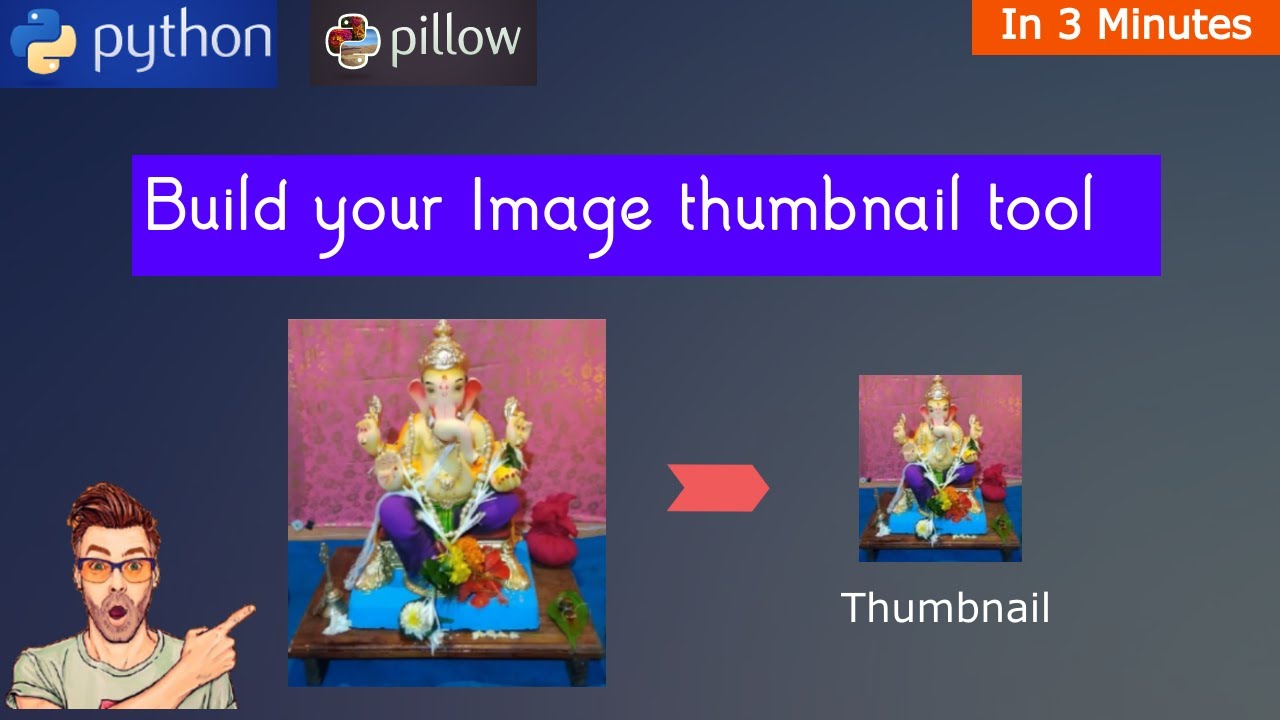 create image thumbnail generator tool using python pillow module|python3 pillow based thumbnail tool
