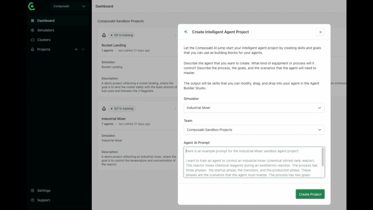 Introduction to the Composabl Platform