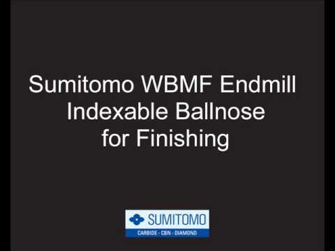 Sumitomo WBMR and WBMF Indexable Ballnose Endmills