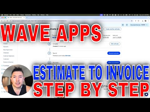 ✅ How To Convert Quote Estimate To Invoice In Wave Apps????