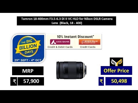 Tamron 18-400mm F3.5-6.3 Di II VC HLD for Nikon DSLR Camera Lens  (Black, 18 - 400)