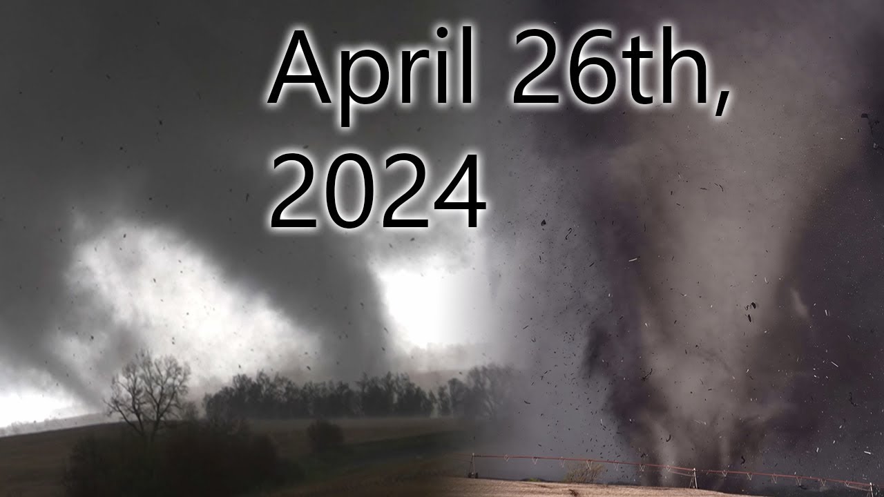 CHASING A MONSTER TORNADO OUTBREAK - April 26th, 2024