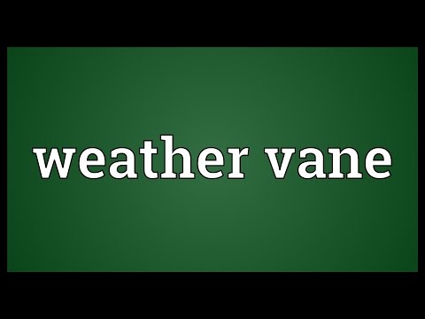 Weather vane Meaning