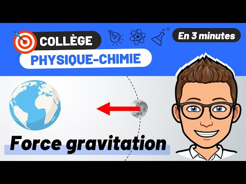 Force gravitation 🎯 PHYSIQUE CHIMIE COLLÈGE | 3e (révision BREVET)