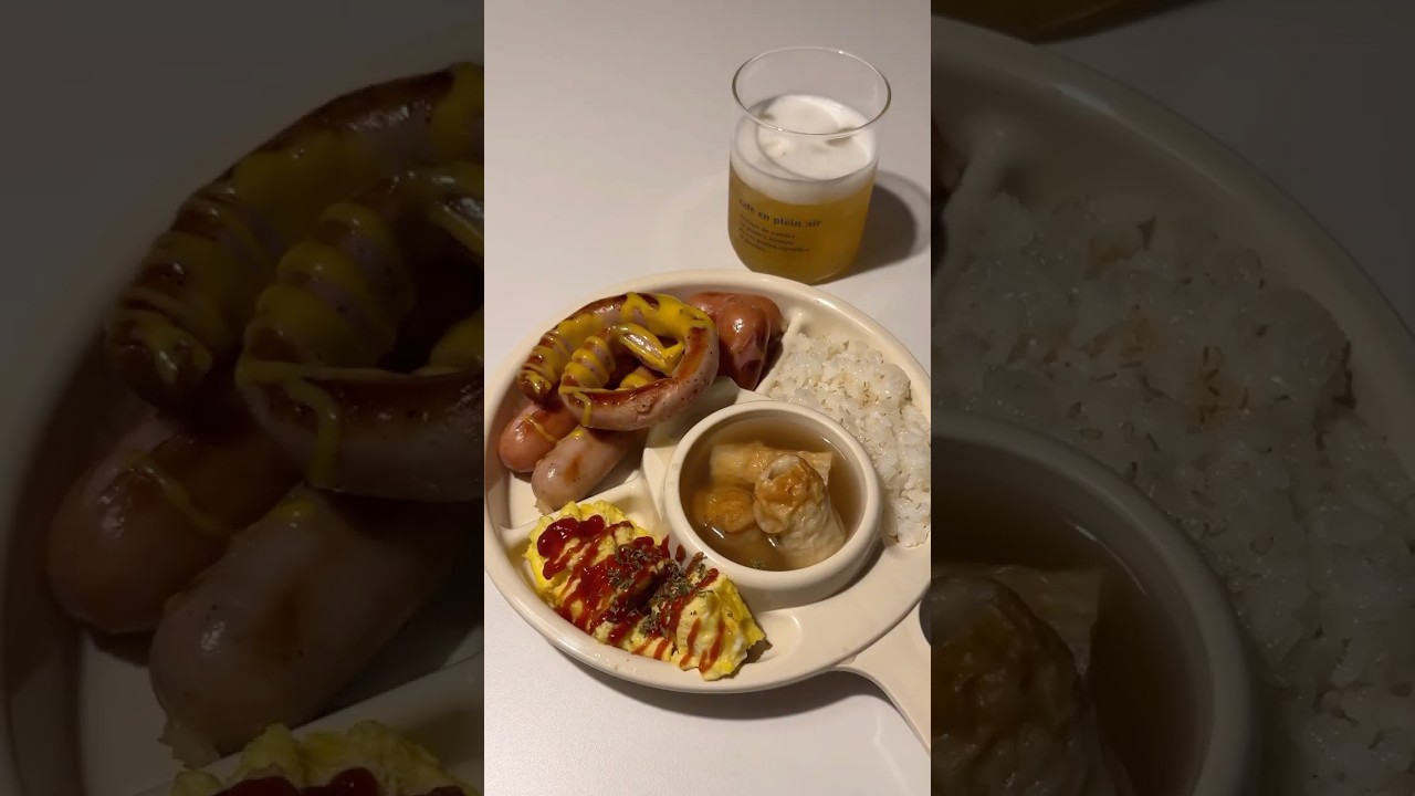 Set my dinner with me🍏🍺🍳