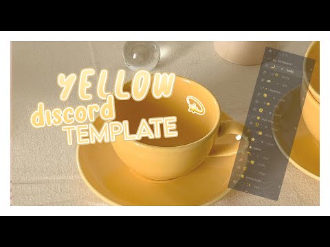 —❝ free aesthetic yellow discord server template  ❞