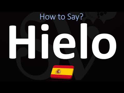 How to Say ICE in Spanish? | How to Pronounce Hielo?