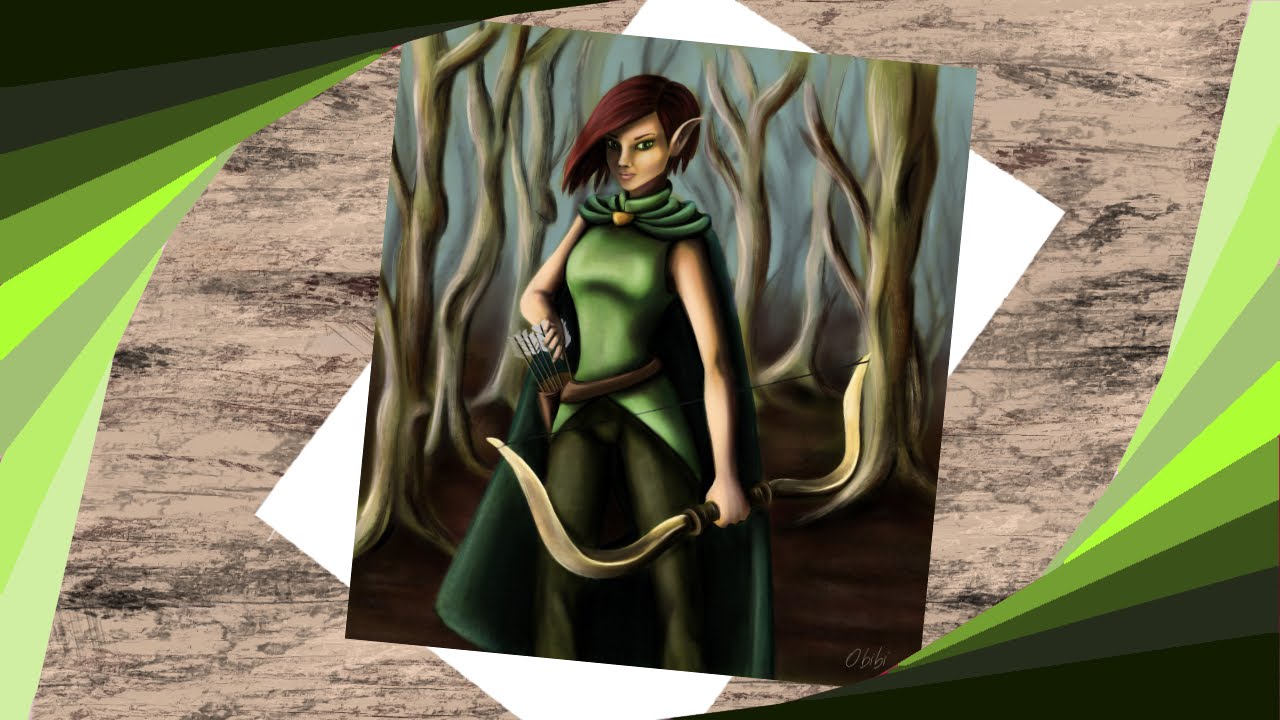 Wood Elf - Speed drawing | Obibi