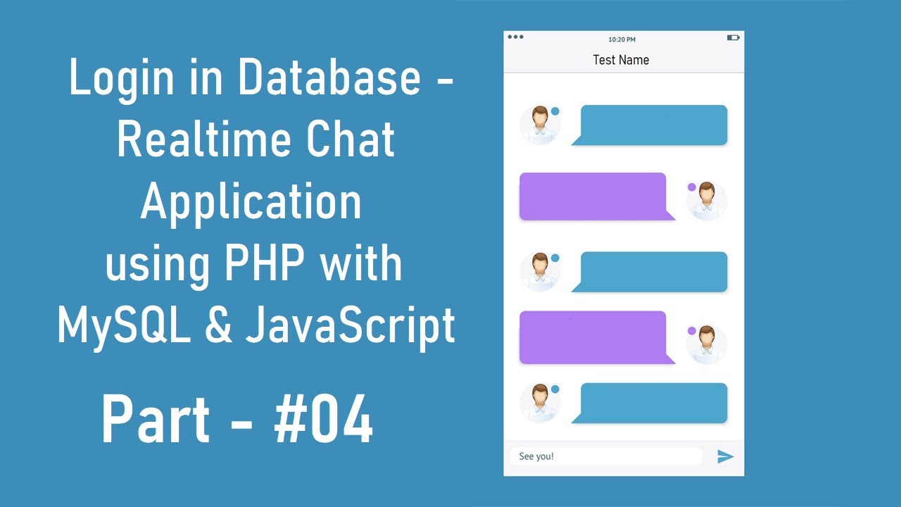 #04 - User Login in Database | Realtime Chat Application using PHP with MySQL and JavaScript | PHP
