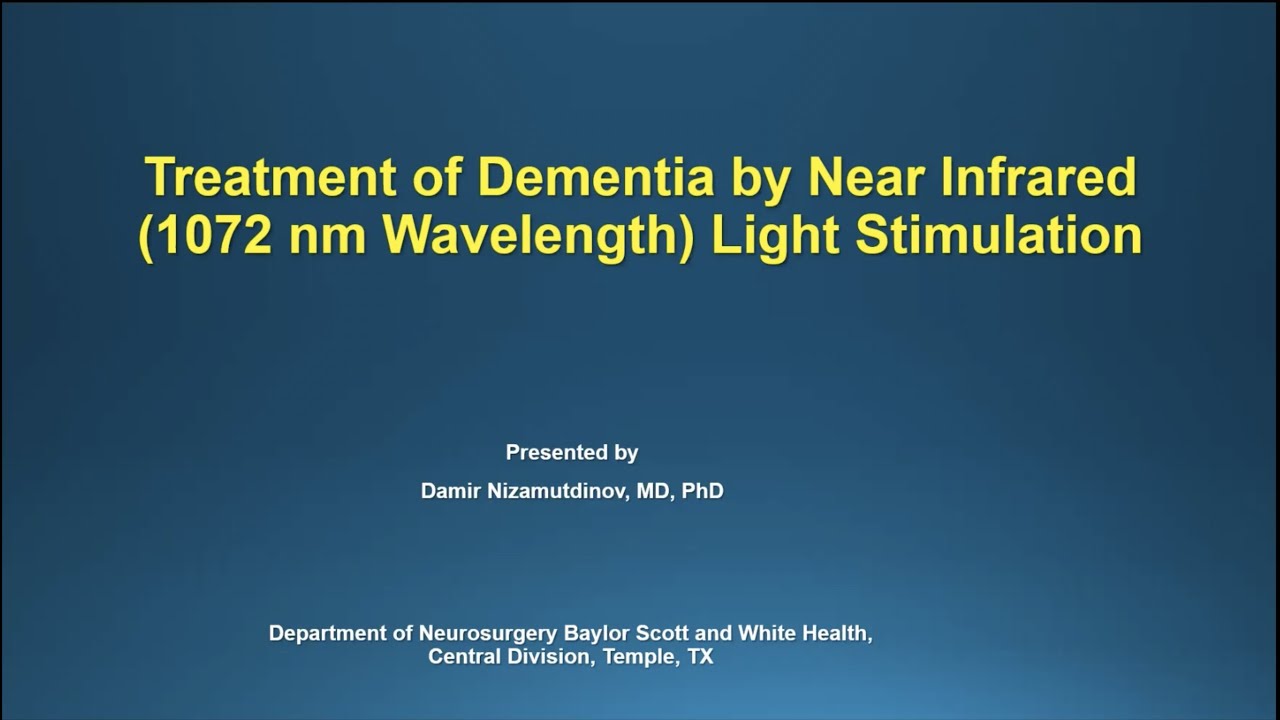 Exploring the Potential of Transcranial Near Infrared Light in Dementia ...