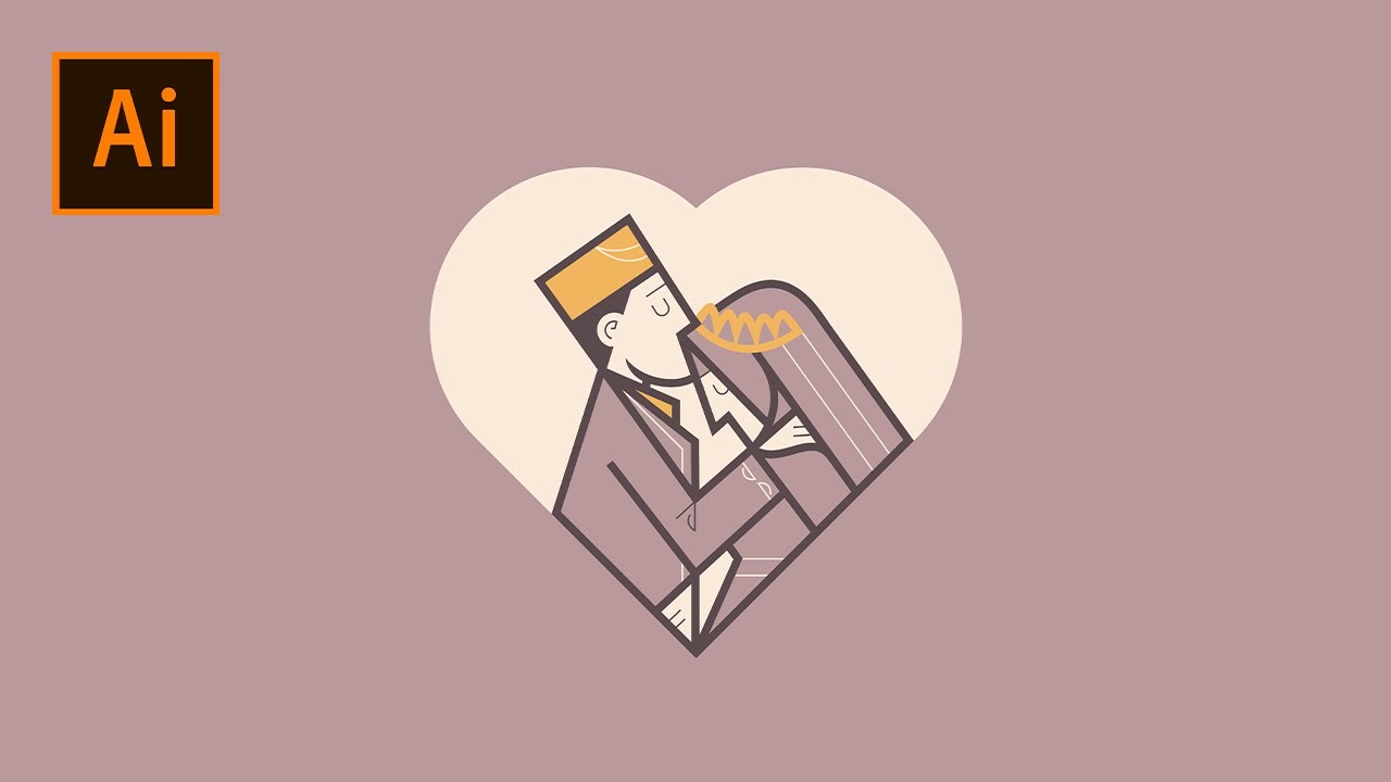 Wedding Illustration | Flat Design | Adobe Illustrator