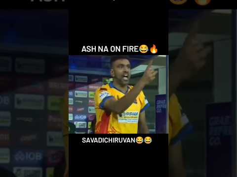 Ashwin angry 😡 with teammate at TNPL match😲😲#cricketshorts