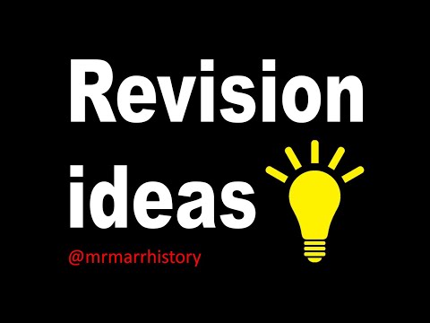 Revision ideas | Mr Marr History