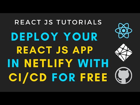 How to deploy ReactJS app in netlify for free with CI/CD | Auto Deployment