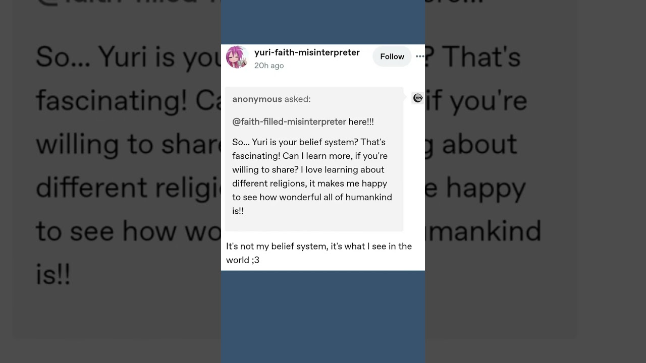 Yuri-Faith-Misinterpreter, Tumblr Post #tumblr #tumblrpost #tumblrtextpost