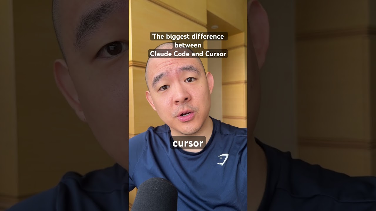 The biggest difference between Claude Code and Cursor #ai #claudecode #cursor #claude