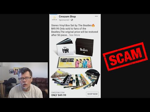 THE BEATLES STEREO VINYL BOX SET - FACEBOOK SCAM ALERT