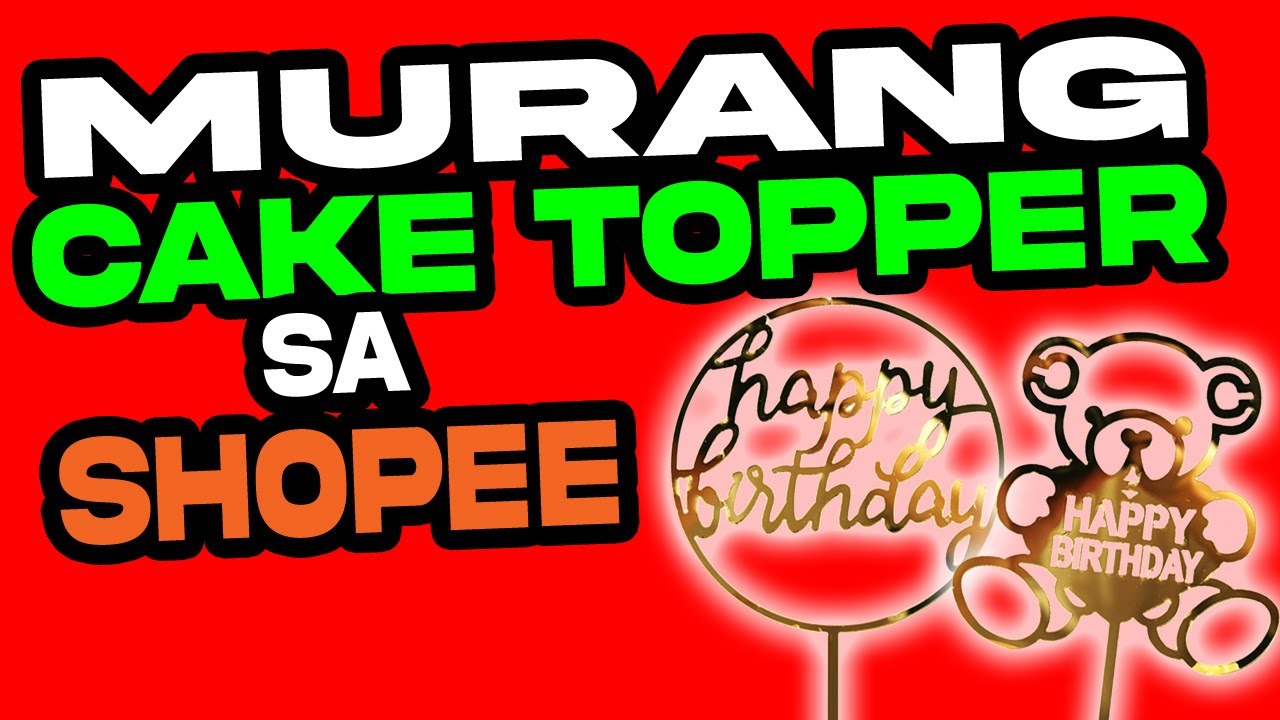 CAKE TOPPER NA MURA AT ELLEGANT! GET IN ON SHOPEE PLEASE SEE VIDEO DESCRIPTION