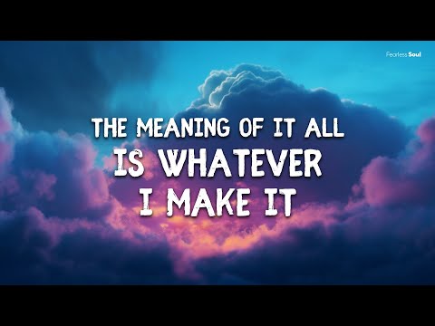 This Song Will HELP You Understand the MEANING OF LIFE ππ½ (Official Lyric Video) MEANING OF IT ALL
