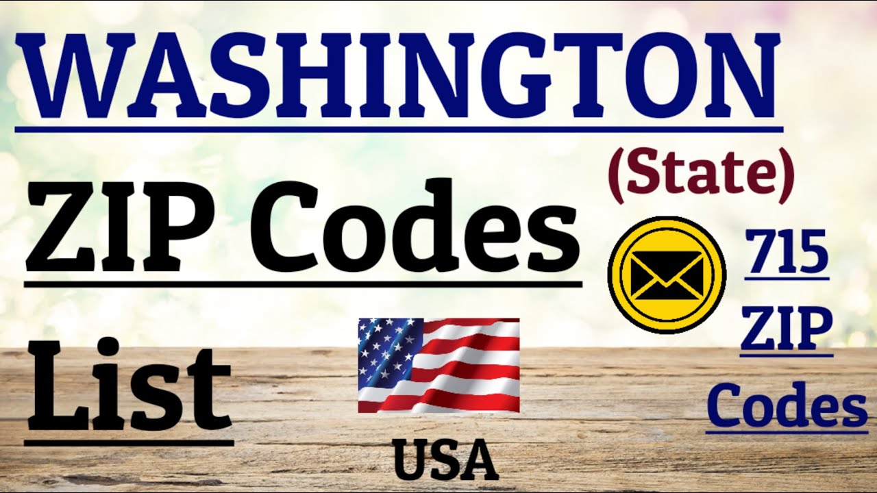 WASHINGTON ZIP Code s List (State) || USA United States of America | 715 ZIP Codes| Seattle ZIP Code
