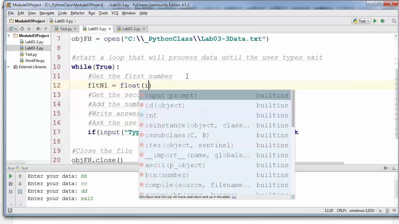Python Module 03-15 Lab 3-3 Answer