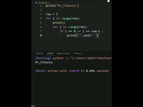 Create Square Box Using Python Language #coding #python