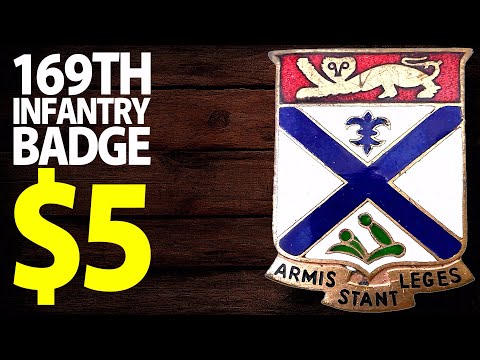 $5 | US Army DUI 169th Infantry Badge Pin German Made | Distinctive | Military Antiques Toronto