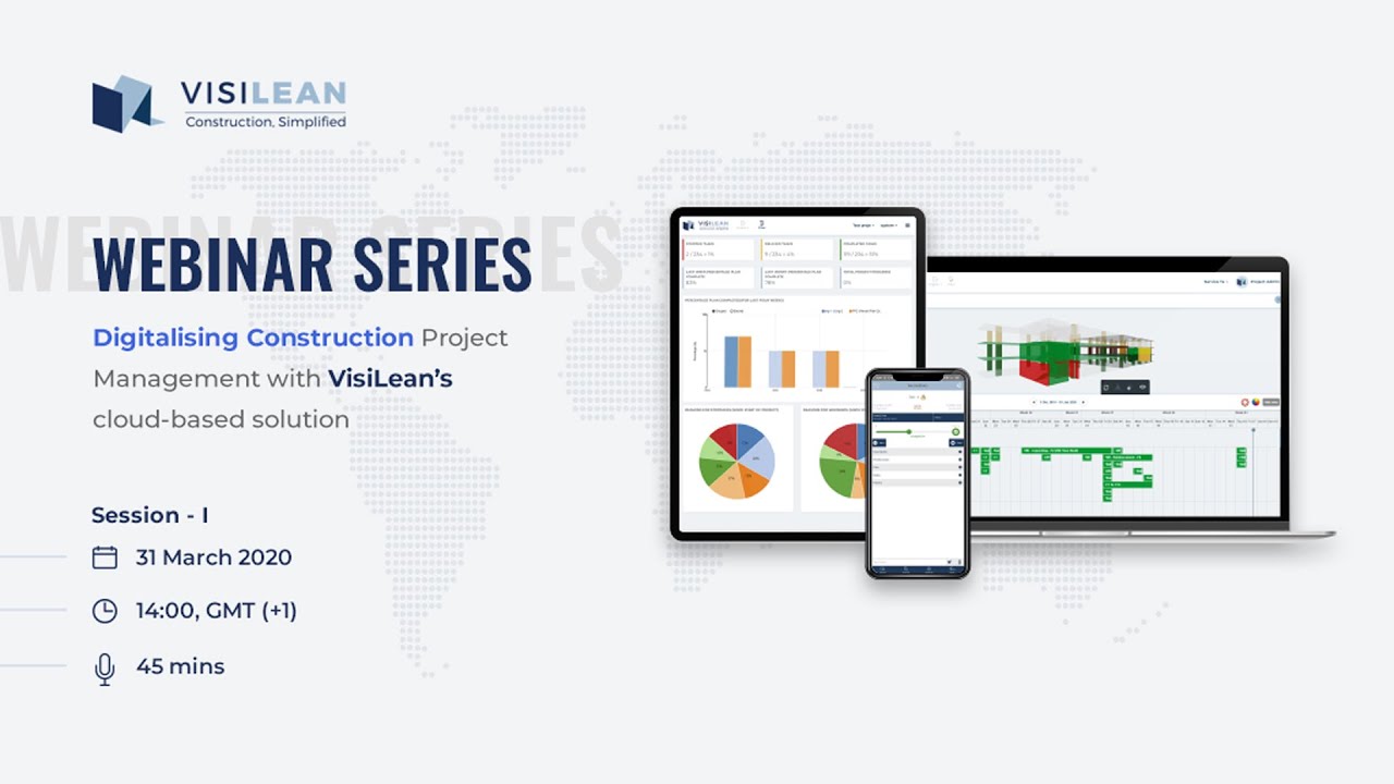 Webinar on Digitalising Construction Project Management with Visilean's cloud-based solution