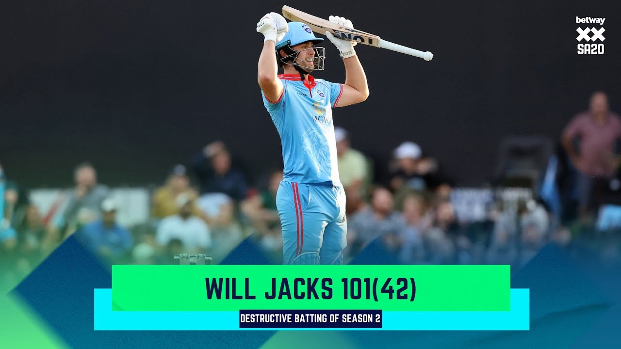 Will Jacks' destructive batting against Durban's Super Giants