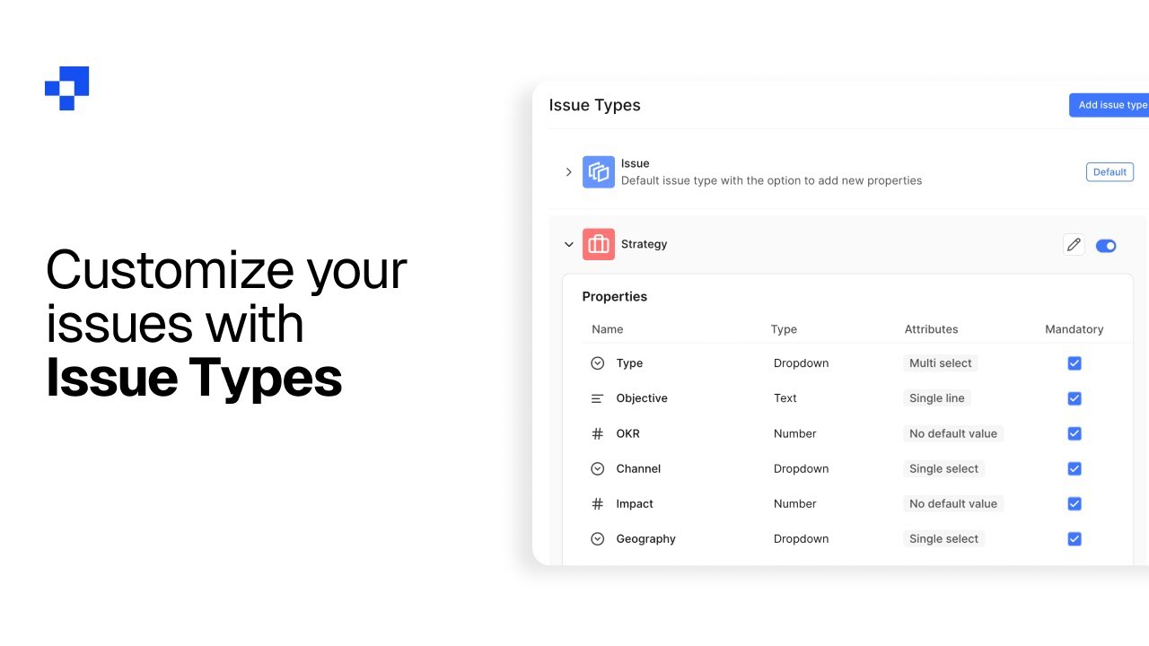 Customize your work items in Plane with Work Item Types