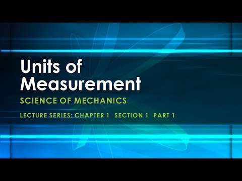 Units of Measurement – Science of Mechanics