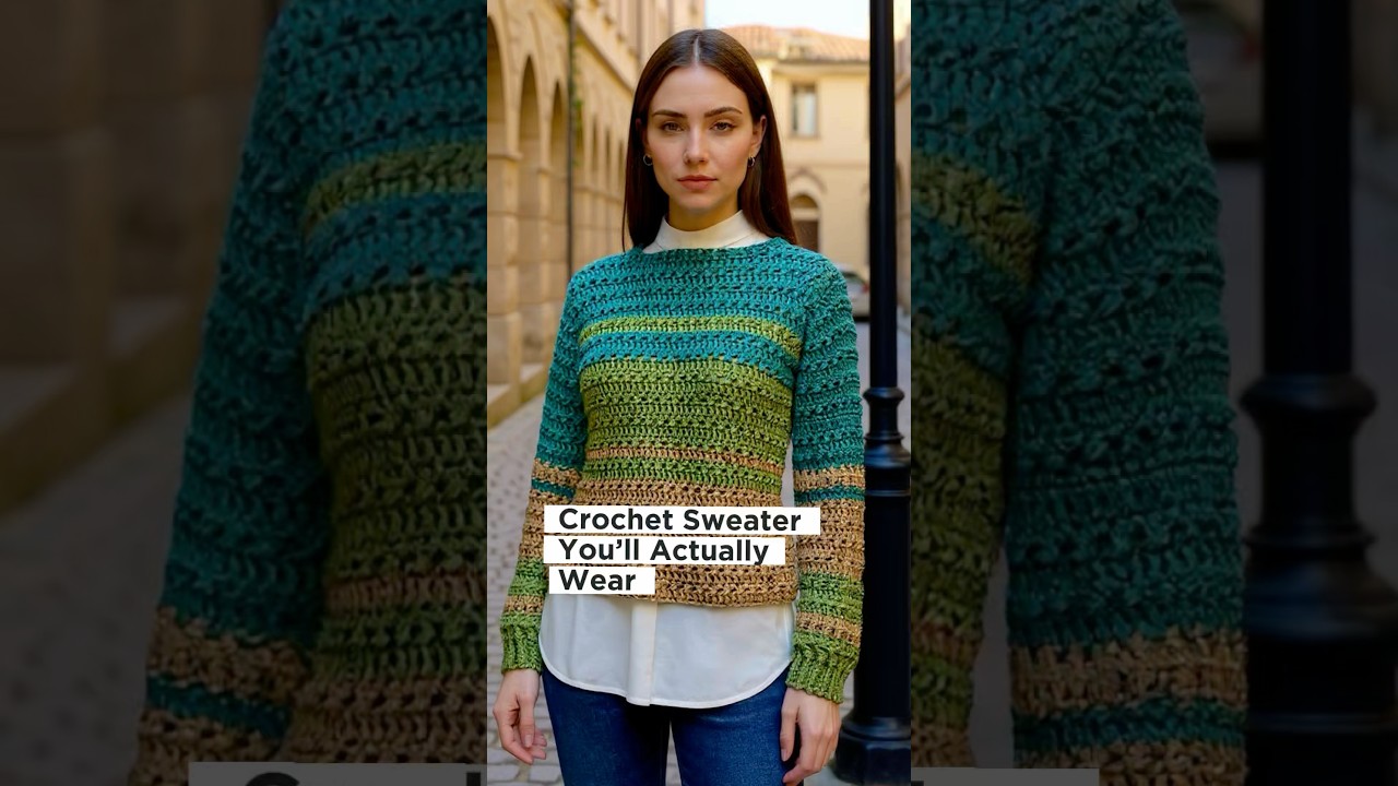 Crochet Sweater Pattern You Can Finish in a Weekend! ⏳✨