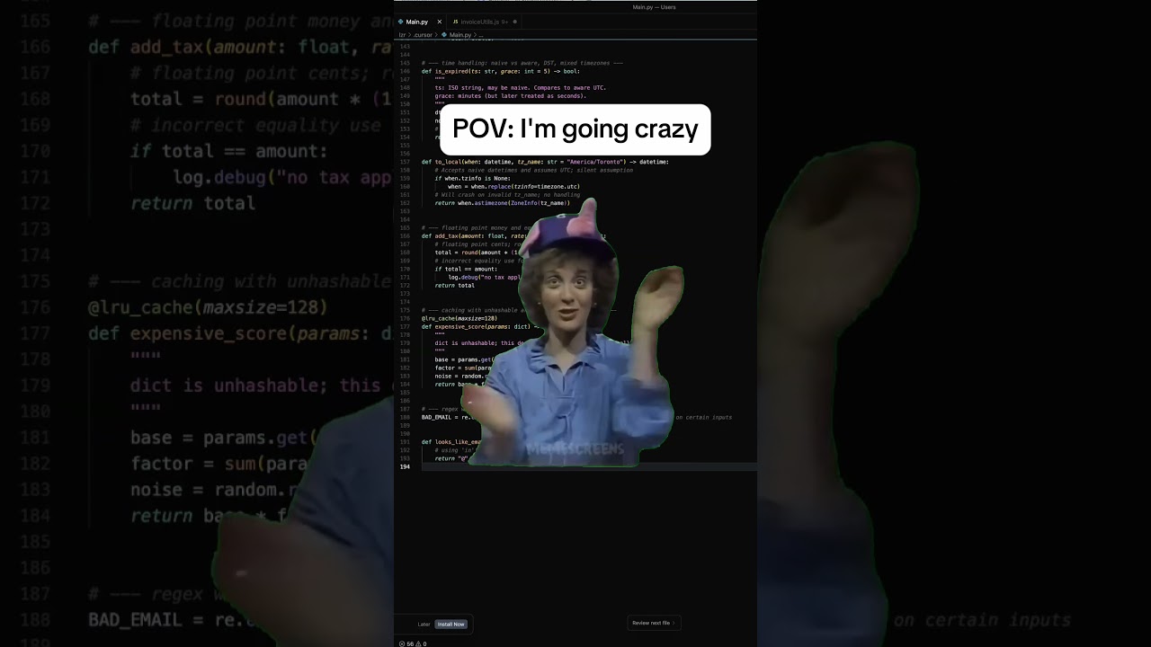 POV: When the code runs… but you have no idea why 😭🧠💥#CodingLife #DebuggingMood #TechHumor