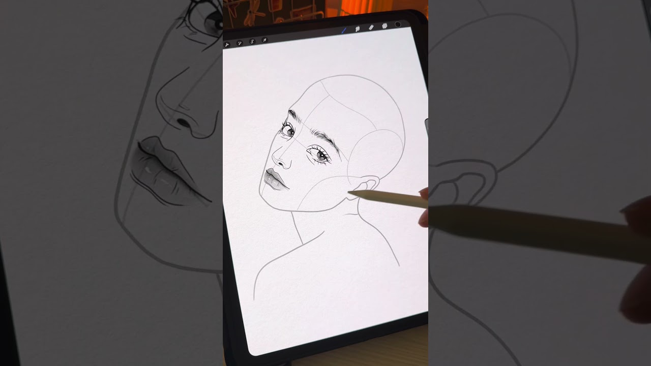 Procreate Portrait Bundle - Link in bio to download #procreate #portrait #digitalart