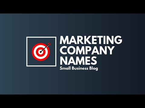 Catchy Marketing Company Names