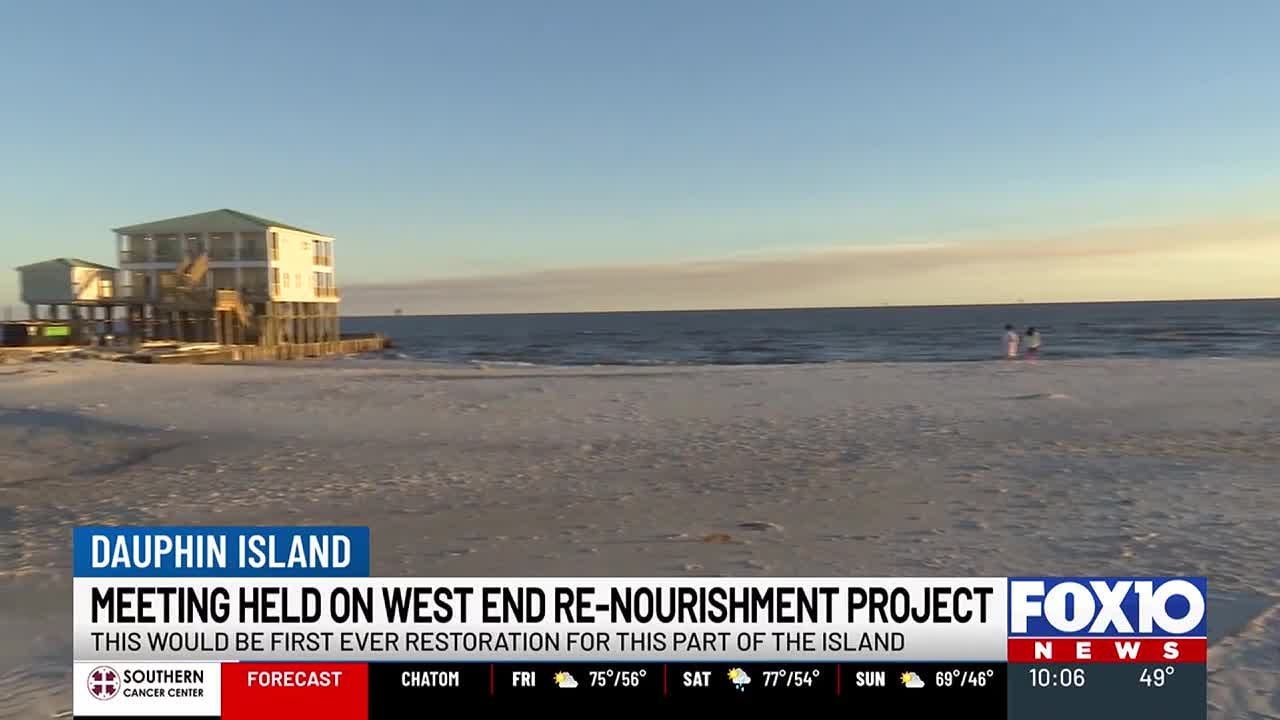 Dauphin Island looks to construct first-ever restoration project on West End Beach