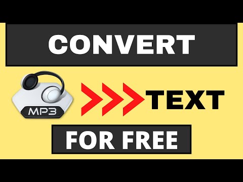 How to Convert Audio to text For Free - Mp3 Transcription