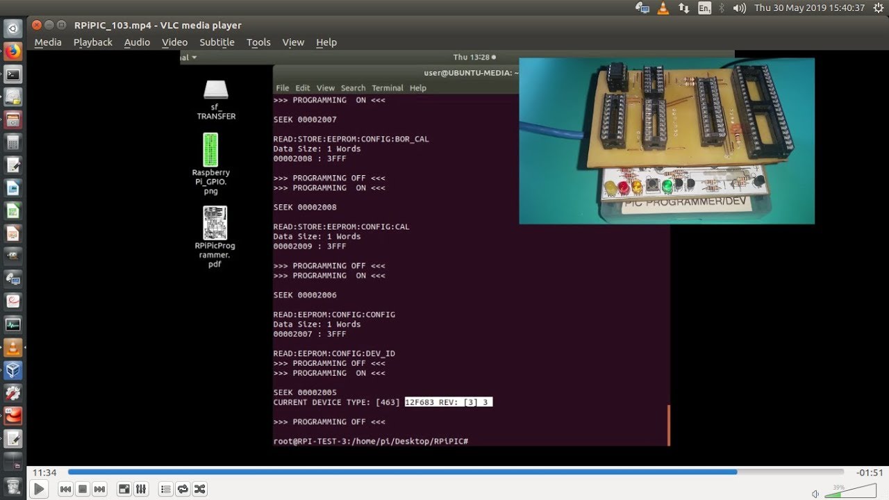 Raspberry Pi Microchip PIC Programmer Rev 1.0.3