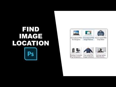 How to find image location in Photoshop