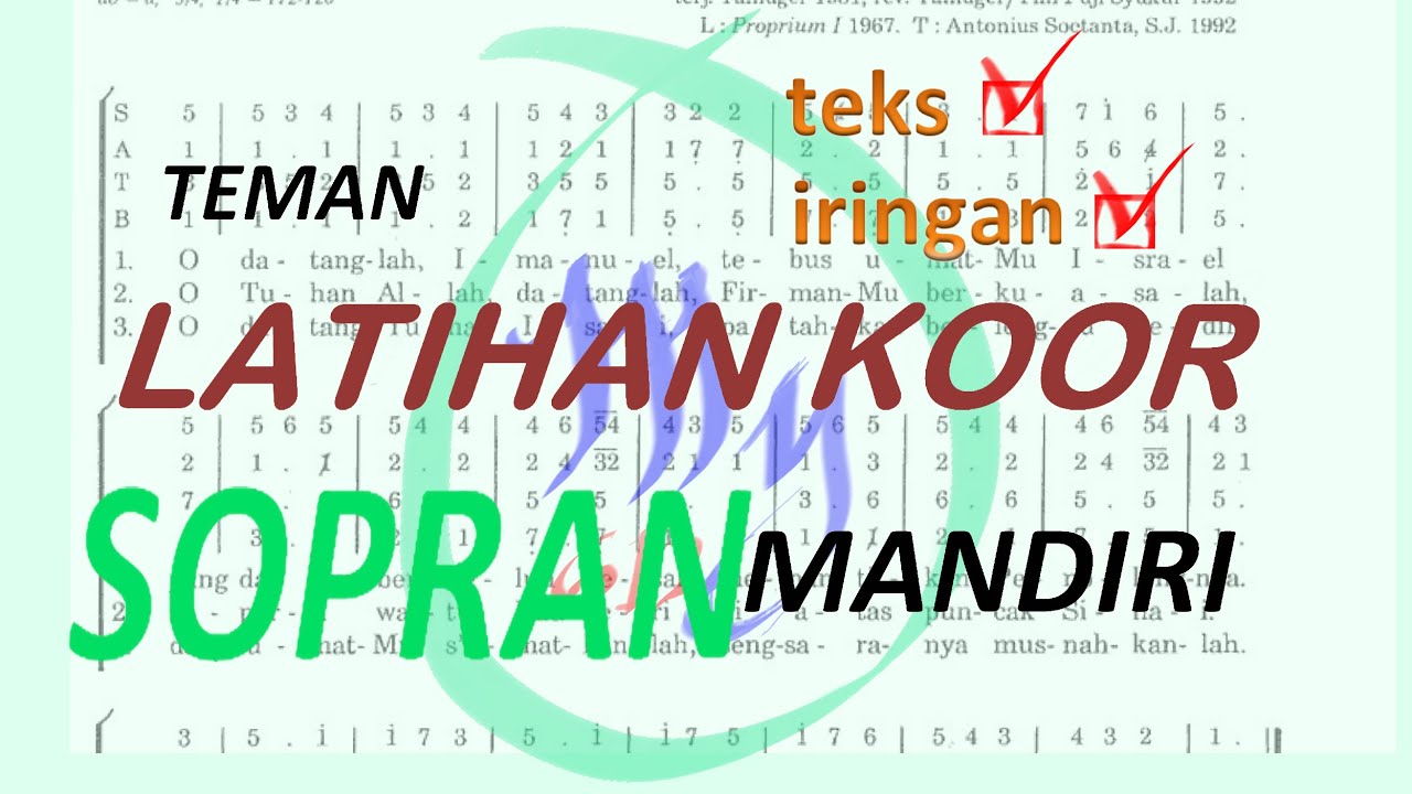 [SOPRAN] PS 479 HAMBA-HAMBAMU BERHIMPUN  (teks, iringan, vokal pria) (sebagai teman latihan koor)