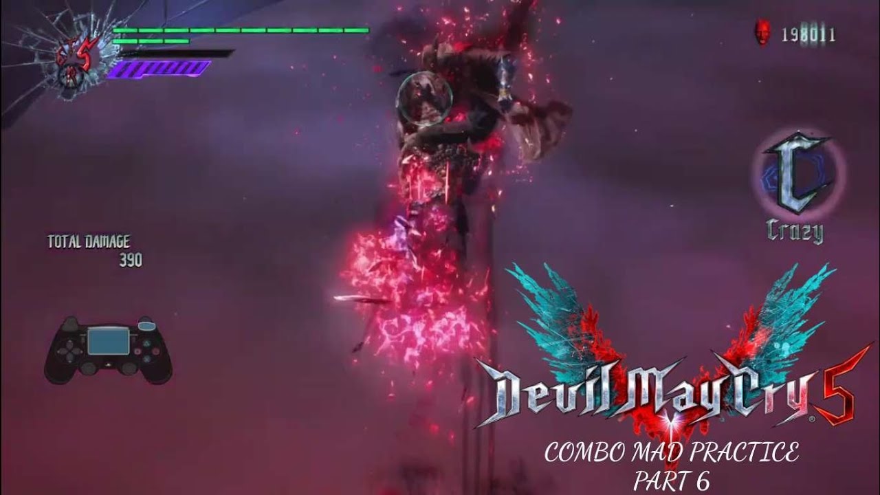 Devil May Cry 5 combo mad practice 6