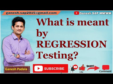 Regression testing || SAP || Testing Methods || Manual Testing || Automation || Software Jobs || ERP